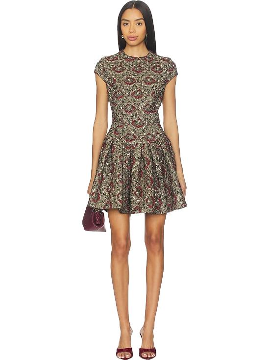 SIMKHAI SIMKHAI Jacquard Fabric Mini Dress